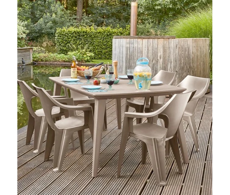 Dārza krēsls Dante Low Back bēšs - 29187058587